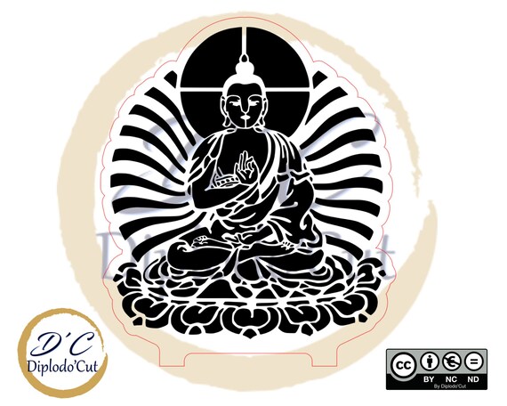 CDR Cnc Buddha Laser Svg Dxf Jpg AI Plasma Kits & How To Drawing ...