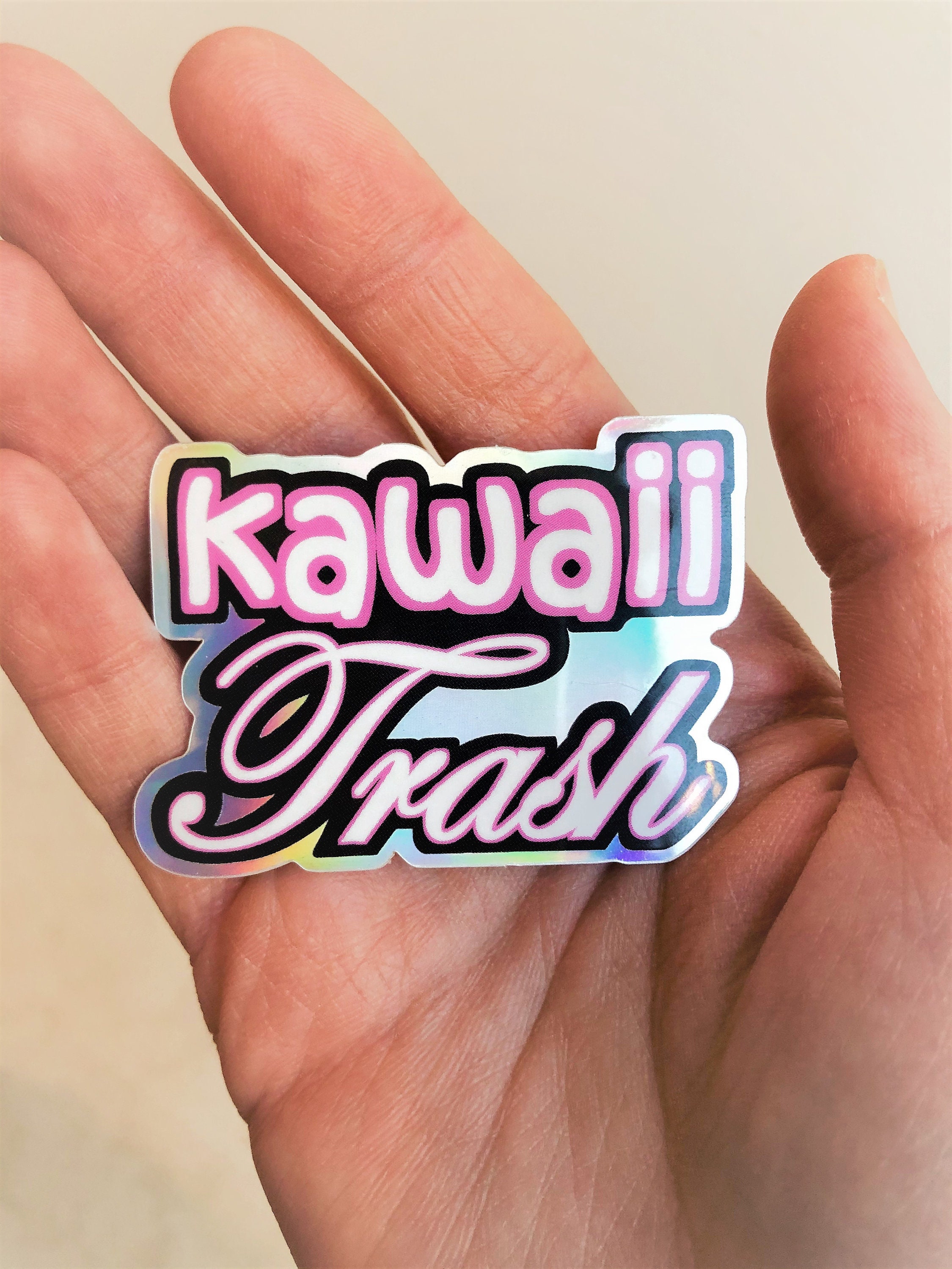 Kawaii Trash Sticker | Etsy
