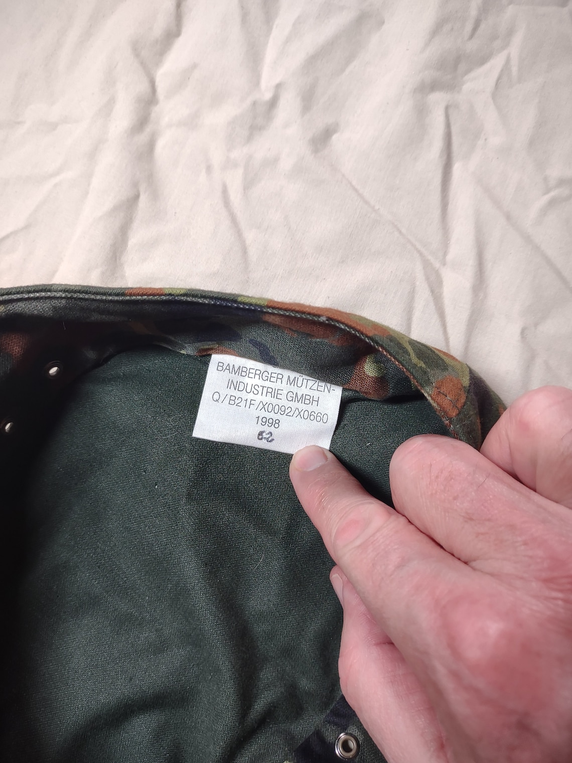 Flecktarn Camo Tactical Cap German Army Bunderwehr Heer Camouflage ...