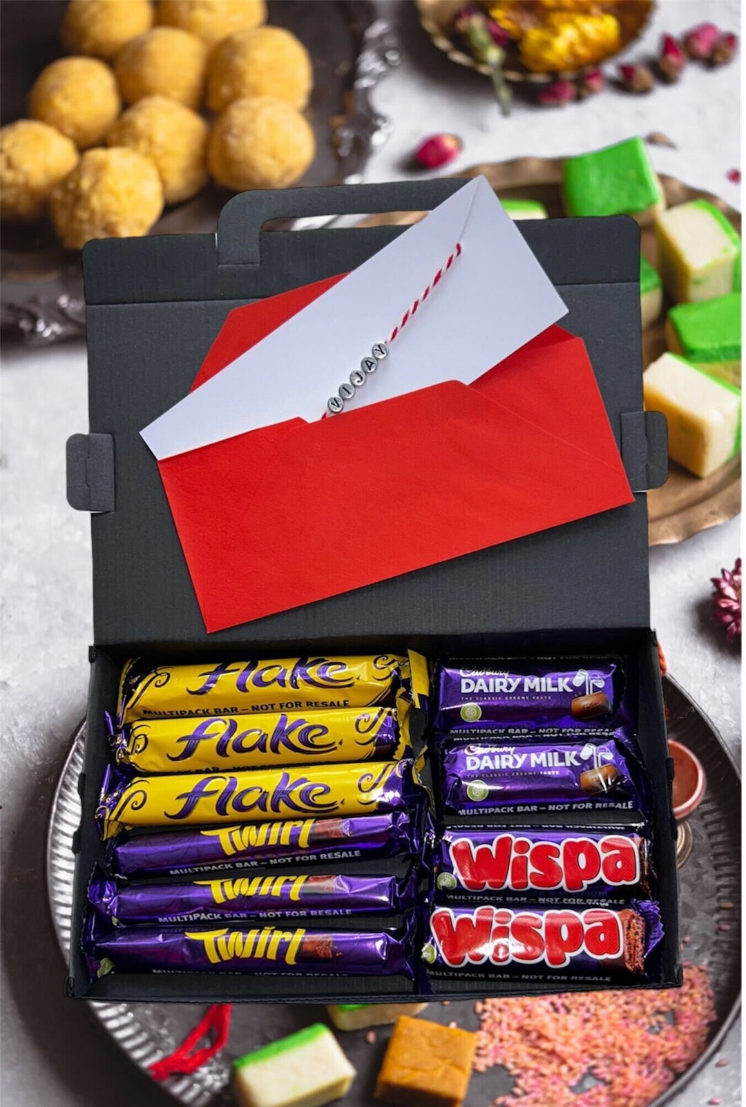 Handmade Personalised Name Letterbox Gift - Raksha Bandhan, Rakhree ...