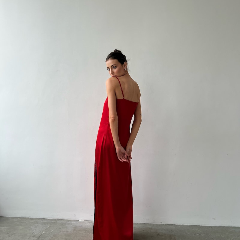 Red Dress Slit - Etsy