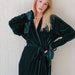 Velour Long Robe | Velvet Robe | Warm Robe | Maxi Velour Dress | Women ...