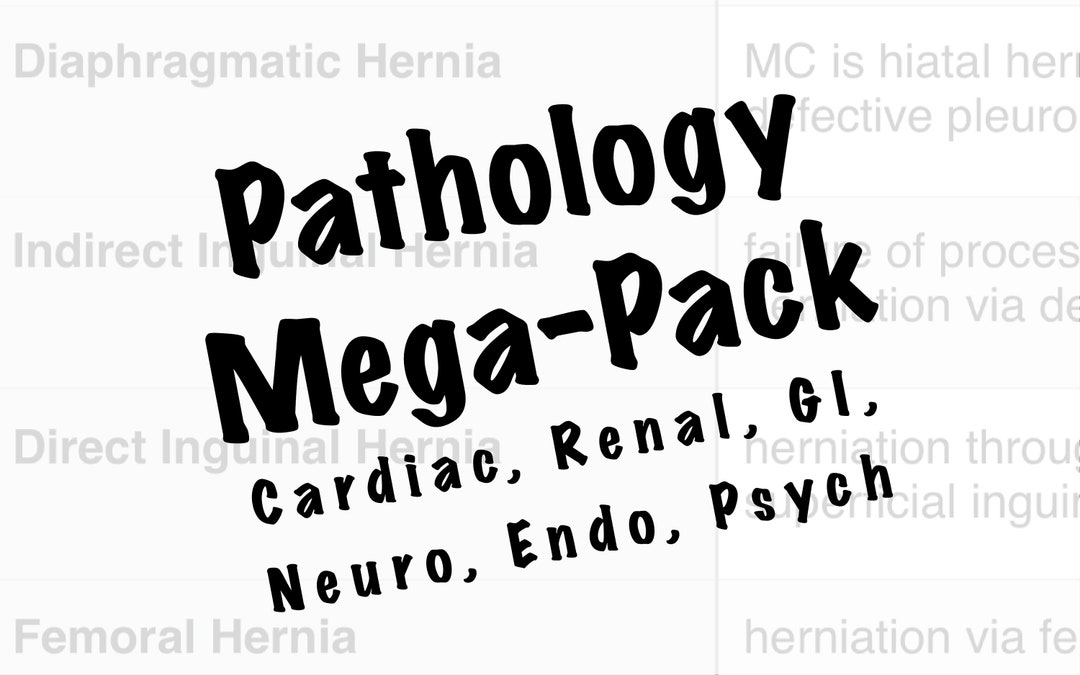 Pathology Mega-pack Study Guide - Medical School - Etsy