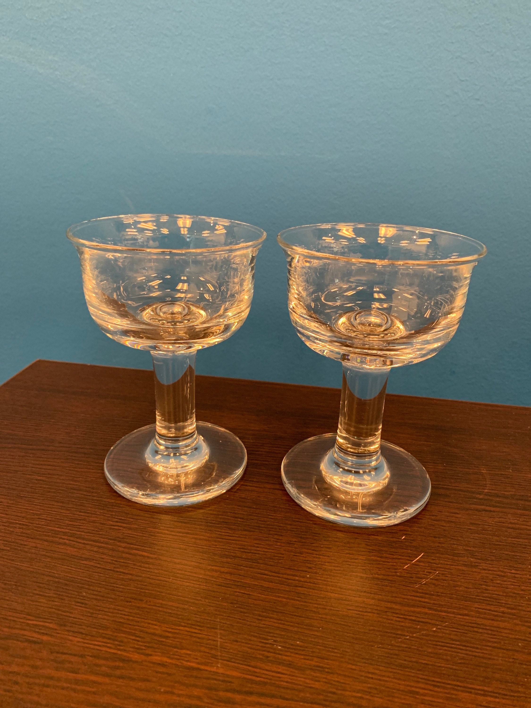 Ship Glass Holmegaard Skibsglas 1970’s Modernist Bubble Stem - Etsy