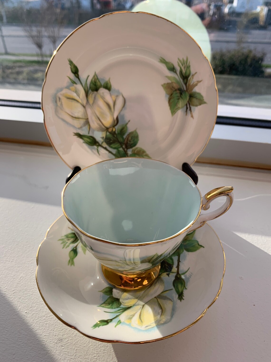 Rare Paragon Roses & Gold Tea Set 1940s 21 Pieces Six World | Etsy