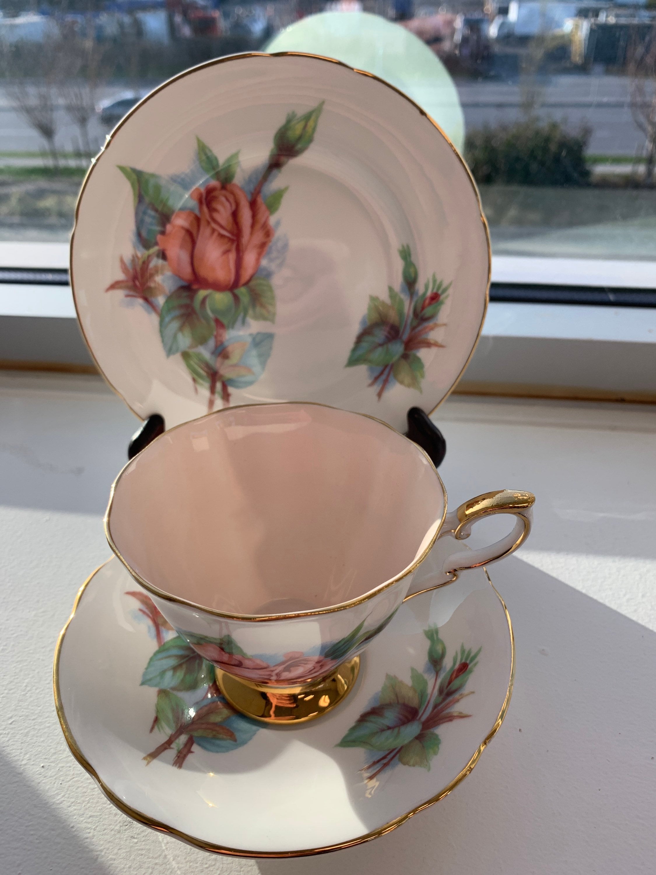 Rare Paragon Roses & Gold Tea Set 1940s 21 Pieces Six World - Etsy