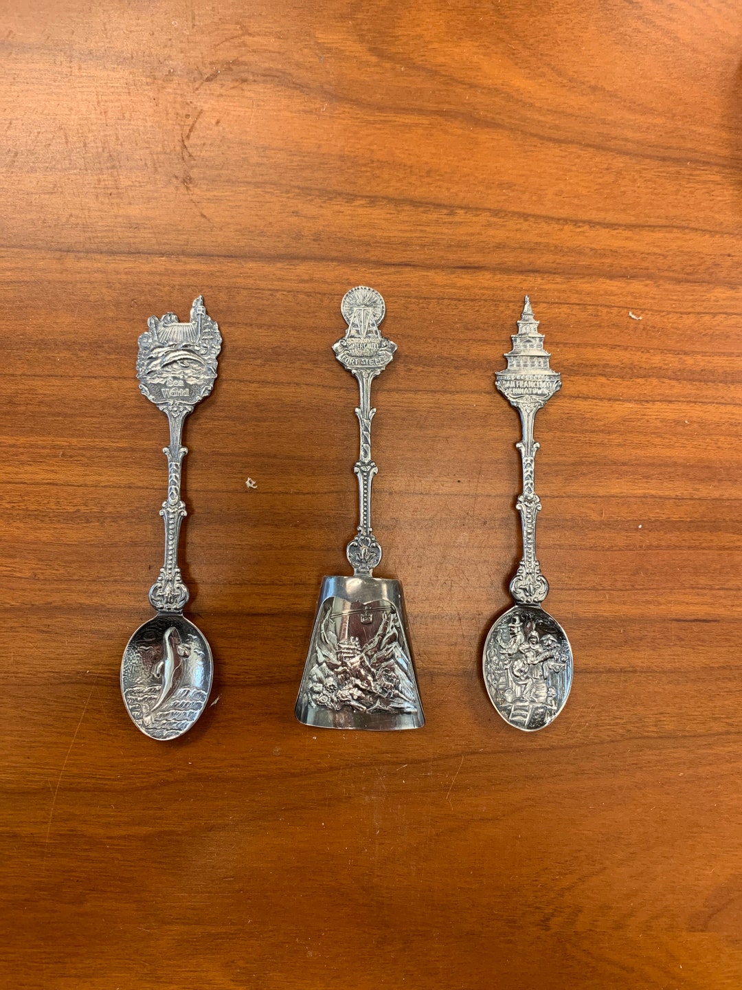 Holland Spoons Silver Plated 1980s 1970s Repousse Sugar Souvenir - Etsy