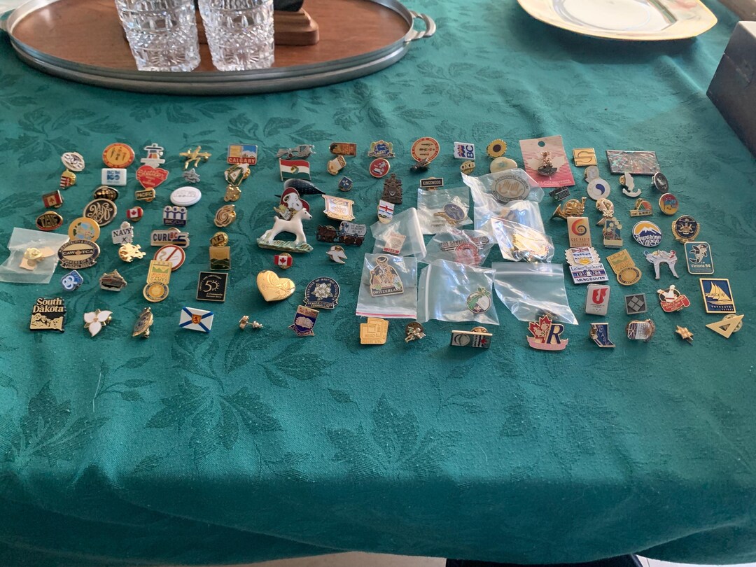 Assorted Pin Collection Older 1990’s 1980’s Alberta BC 102 Pins - Etsy