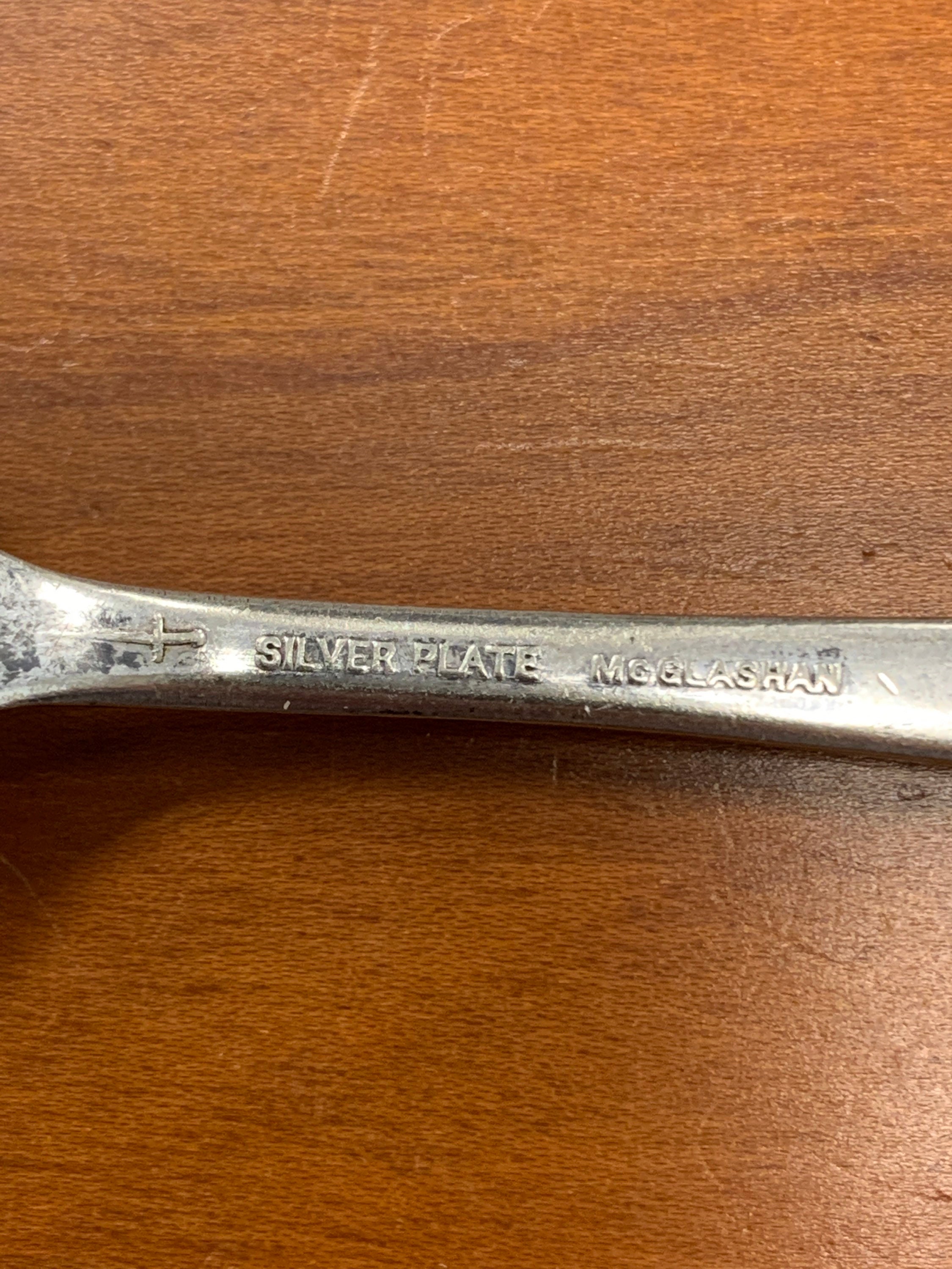 Spoon Queen Elizabeth 1959 Canada Visit Silver Plated Mcglashan Clarke ...