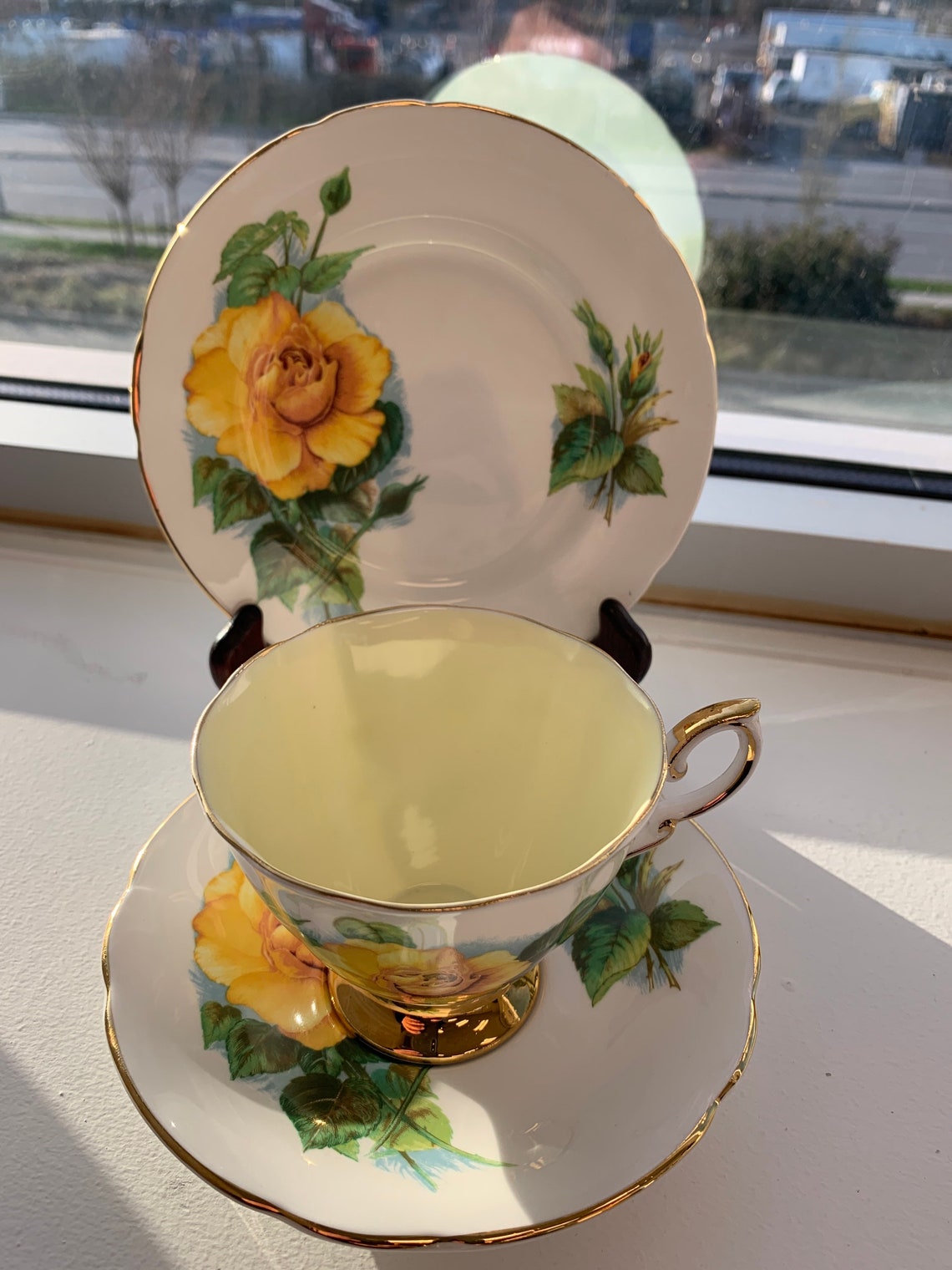 Rare Paragon Roses & Gold Tea Set 1940s 21 Pieces Six World | Etsy