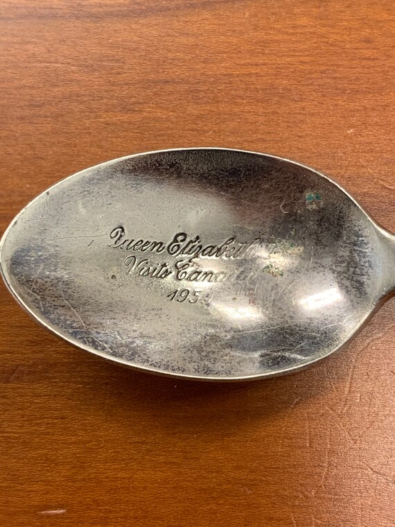 Collectibles Vintage silver plated spoon 1959 visit to Canada. QUEEN ...