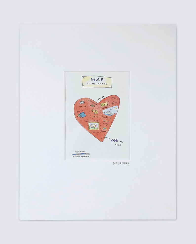 Map of My Heart - Etsy
