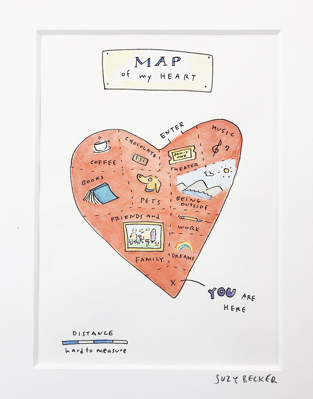 Map of My Heart - Etsy