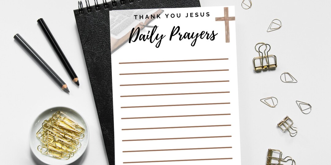 Prayer List Daily Printable - Etsy