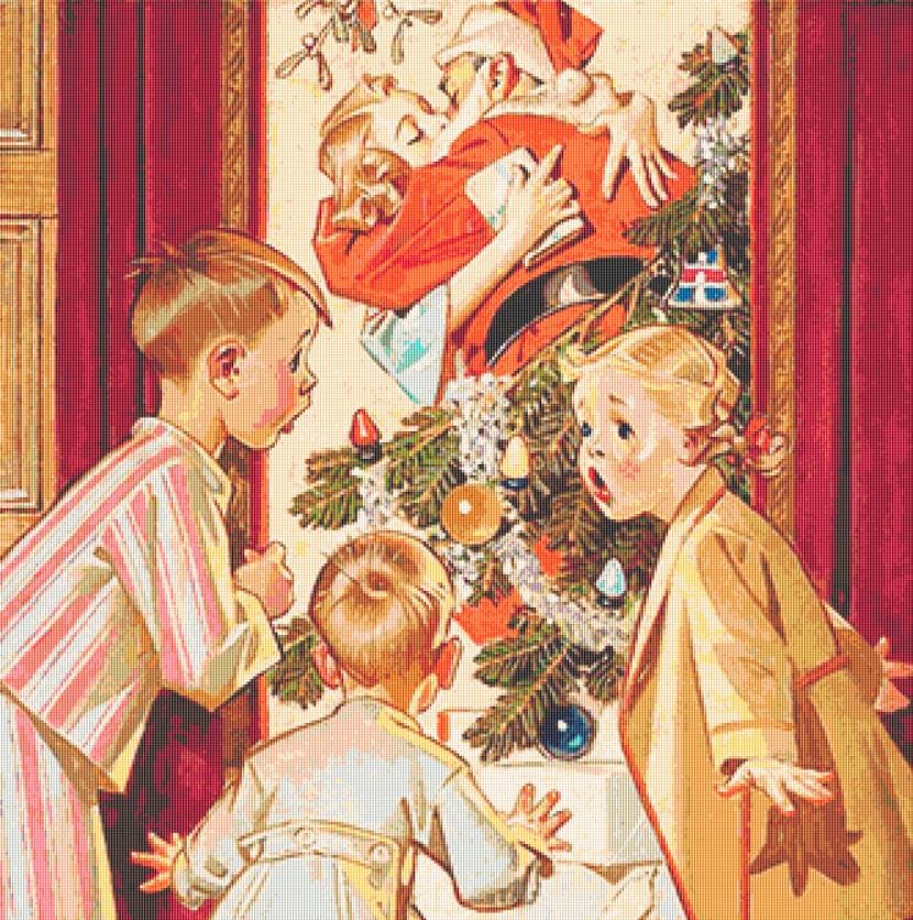 I Saw Mommy Kissing Santa Claus - Frank Xavier Leyendecker - PDF Cross ...