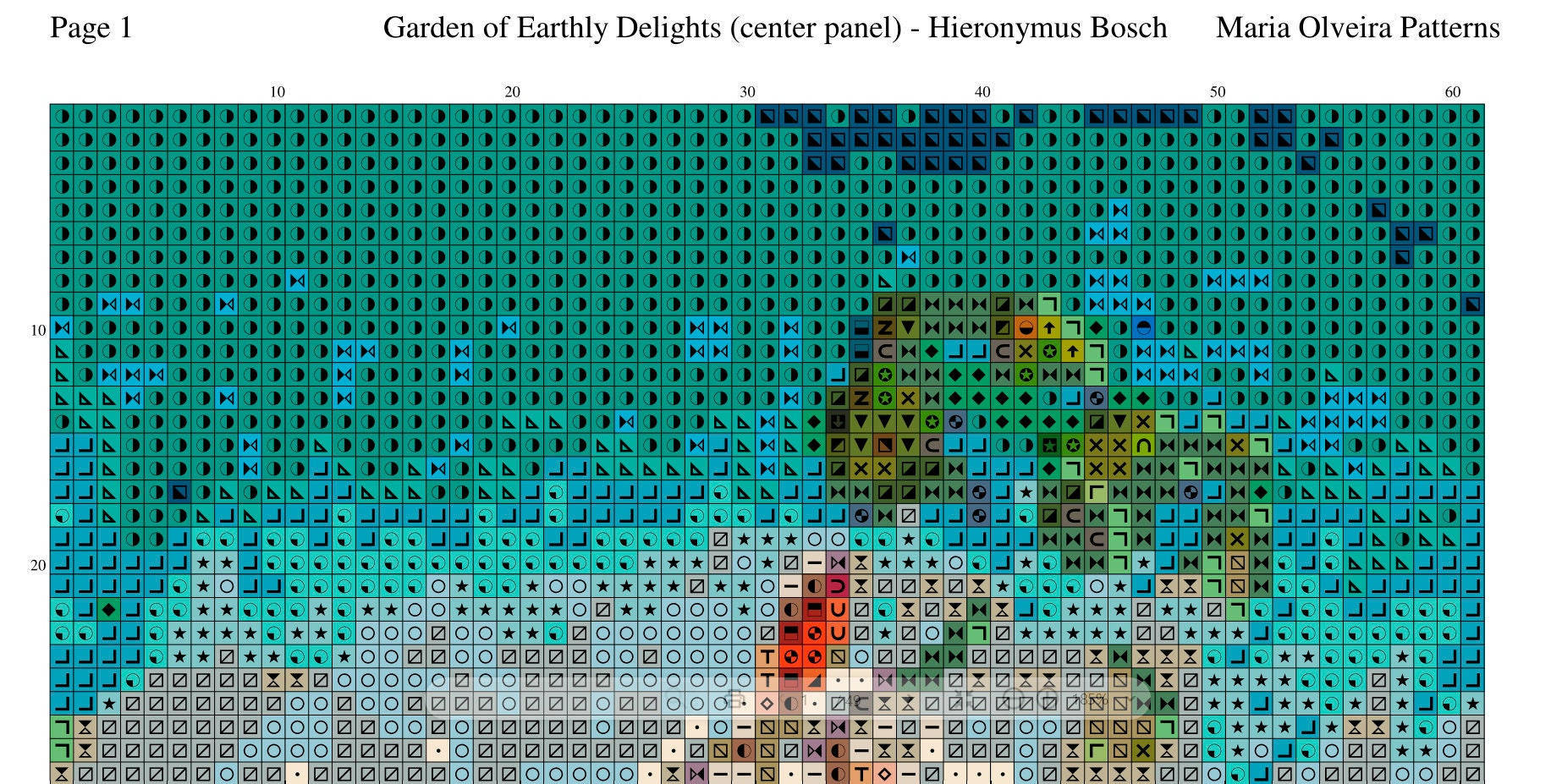 Garden of Earthly Delights - Center Panel - (1510 - 1515) - Hieronymus ...