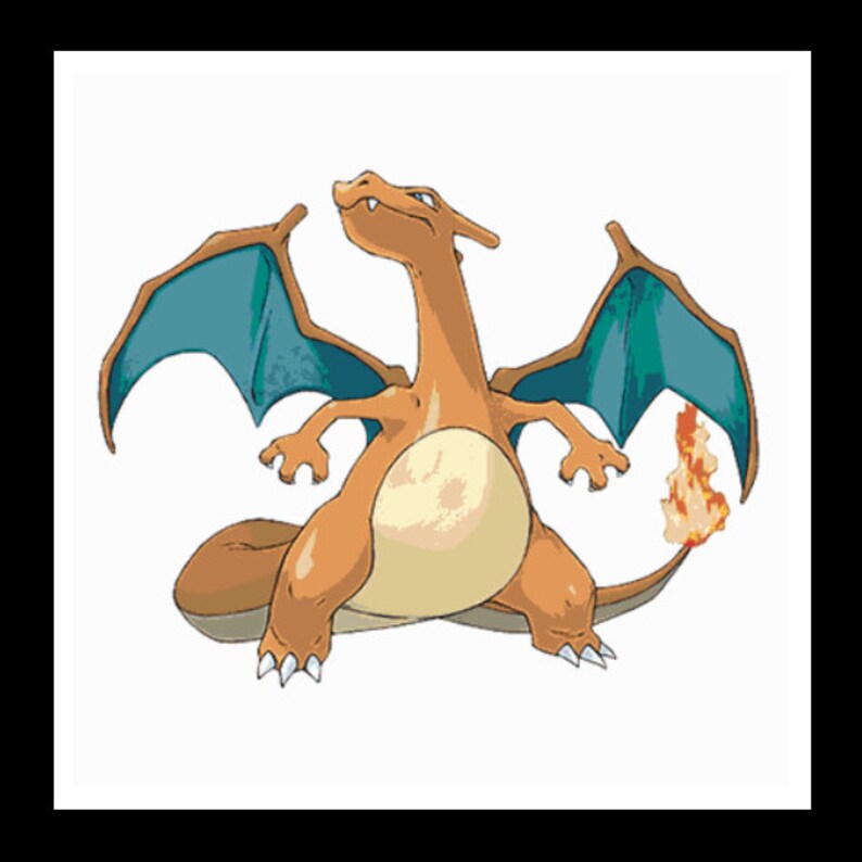 006 Charizard PDF Cross Stitch Pattern - Etsy