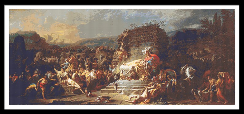 The Funeral of Patroclus (1778) - Jacques-louis David - PDF Cross ...