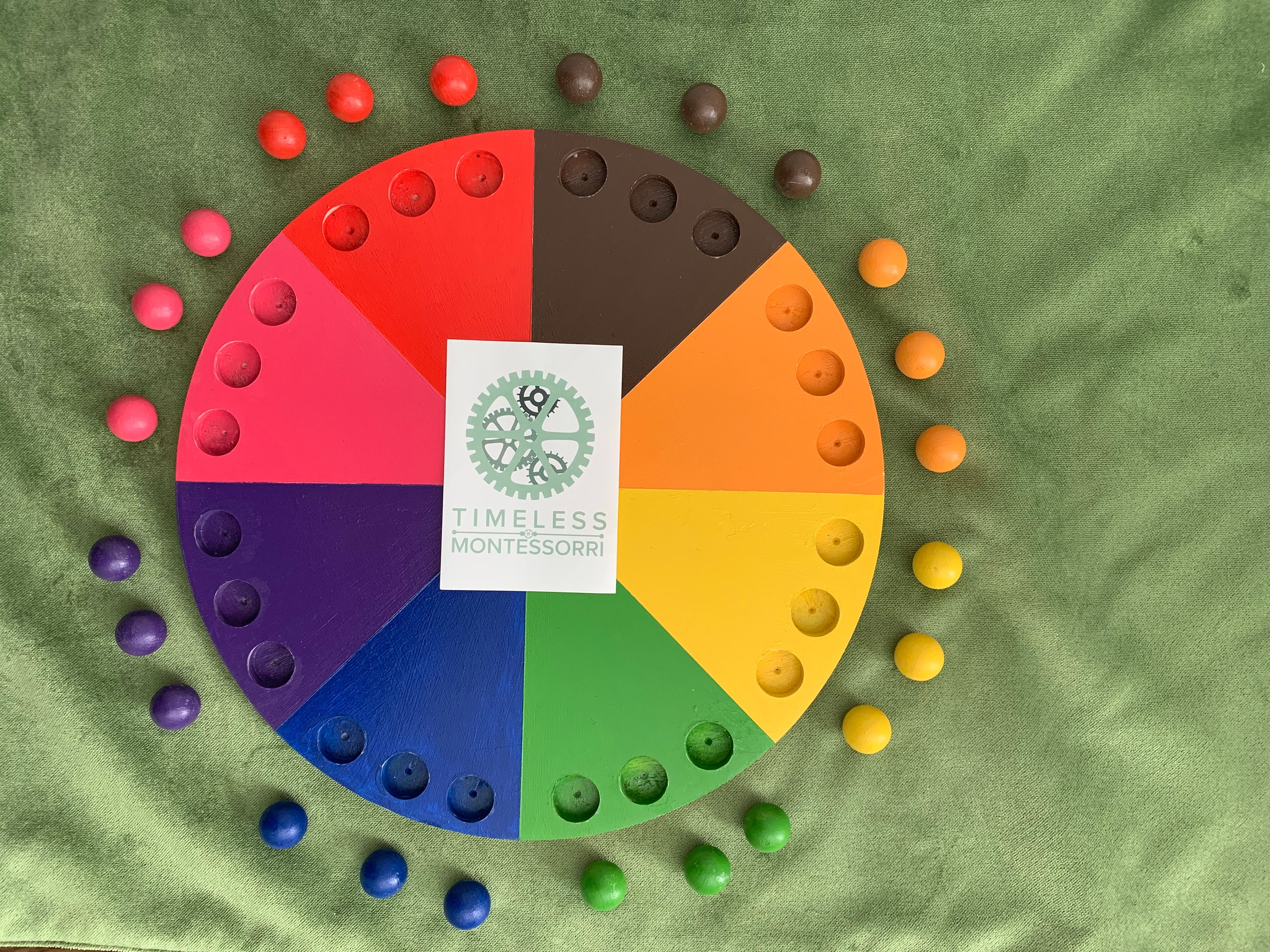 Montessori Rainbow Activity | Coloured Wheel | Montessori Educational ...