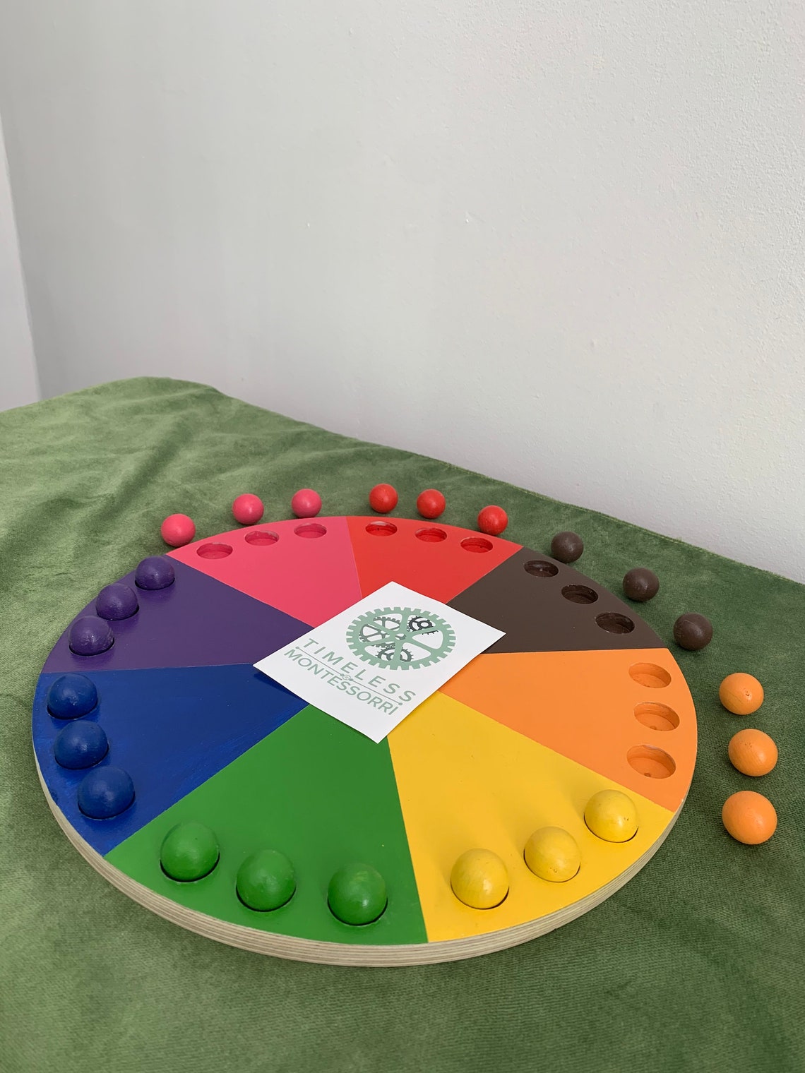 Montessori Rainbow Activity Coloured Wheel Montessori - Etsy UK