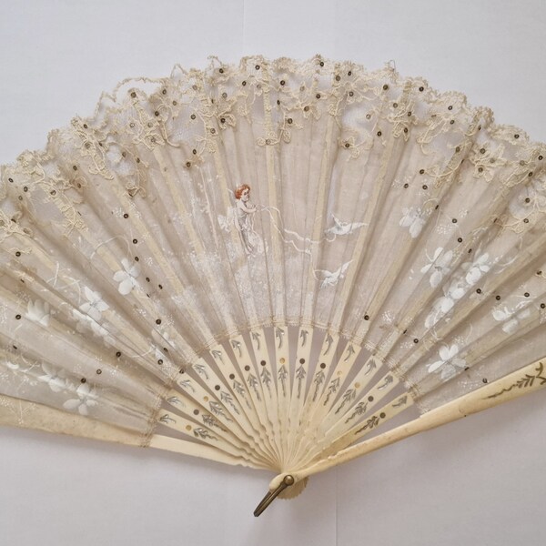 Vintage Hand Fan - Etsy