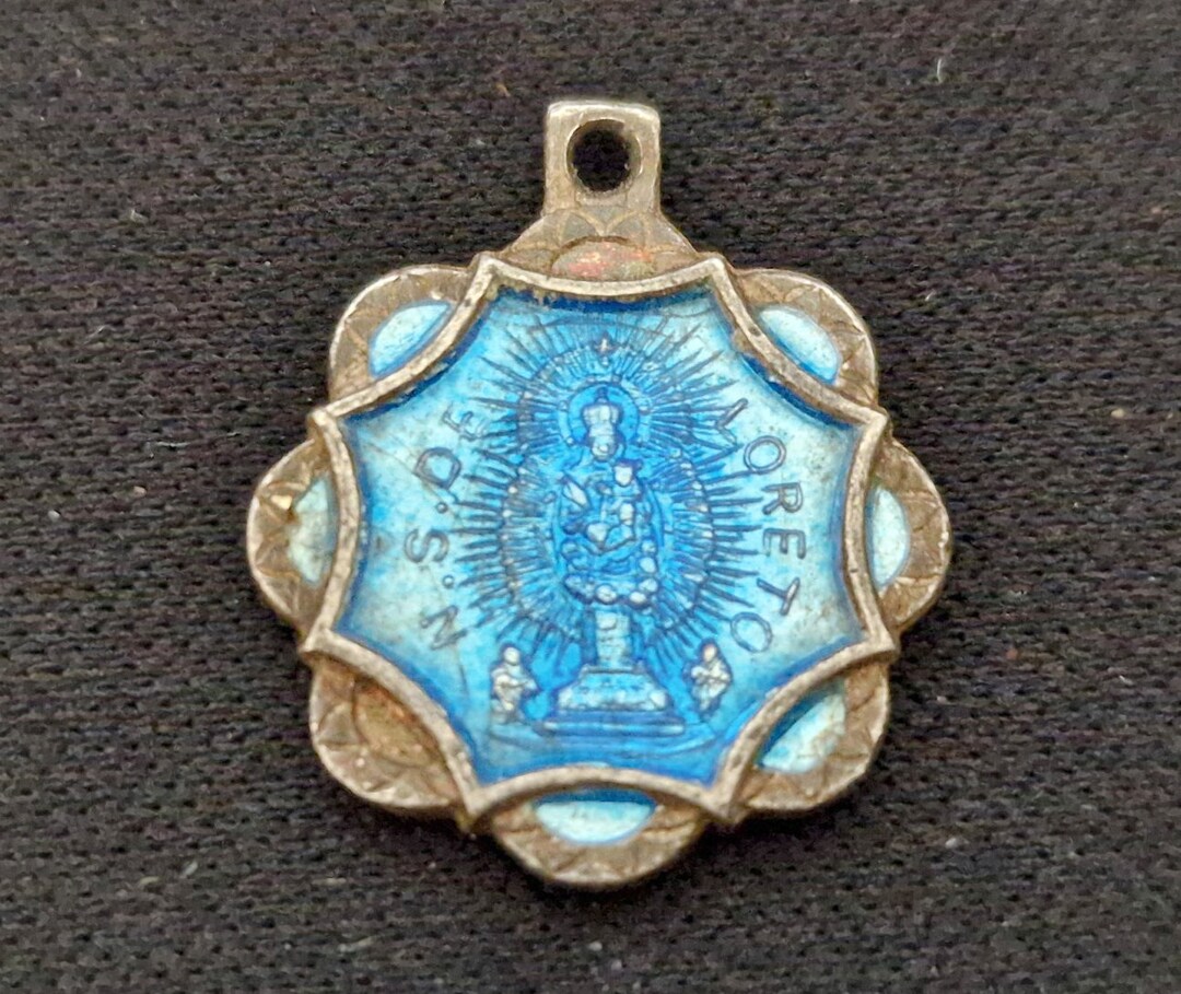 Silver Medal of Our Lady of Loreto and Sacred Heart of Jesus 19th ...