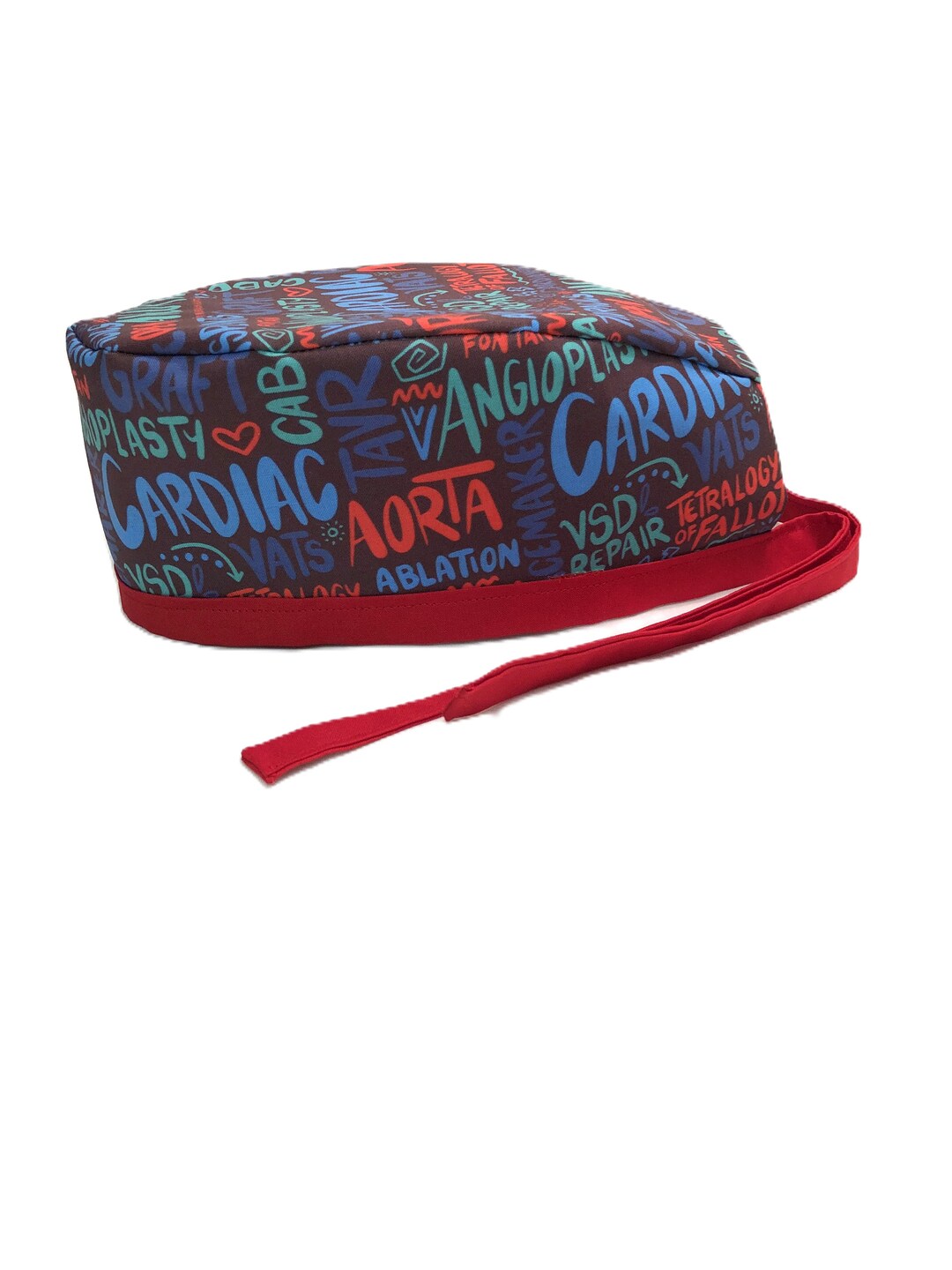 Cardiology Chatter Lined Surgical Scrub Cap for Men and Women - Etsy