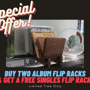 Vinyl Record Flip Rack Storage Display - Etsy