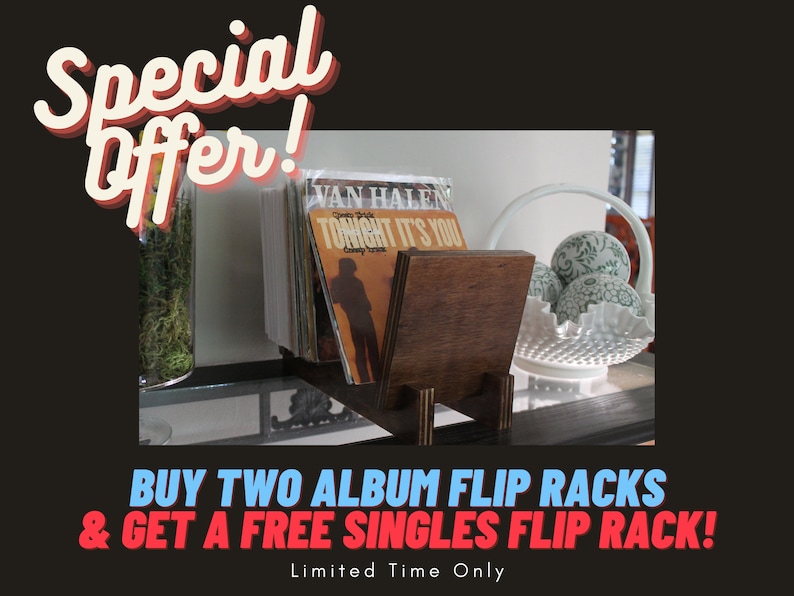 Vinyl Record Flip Rack Storage Display - Etsy