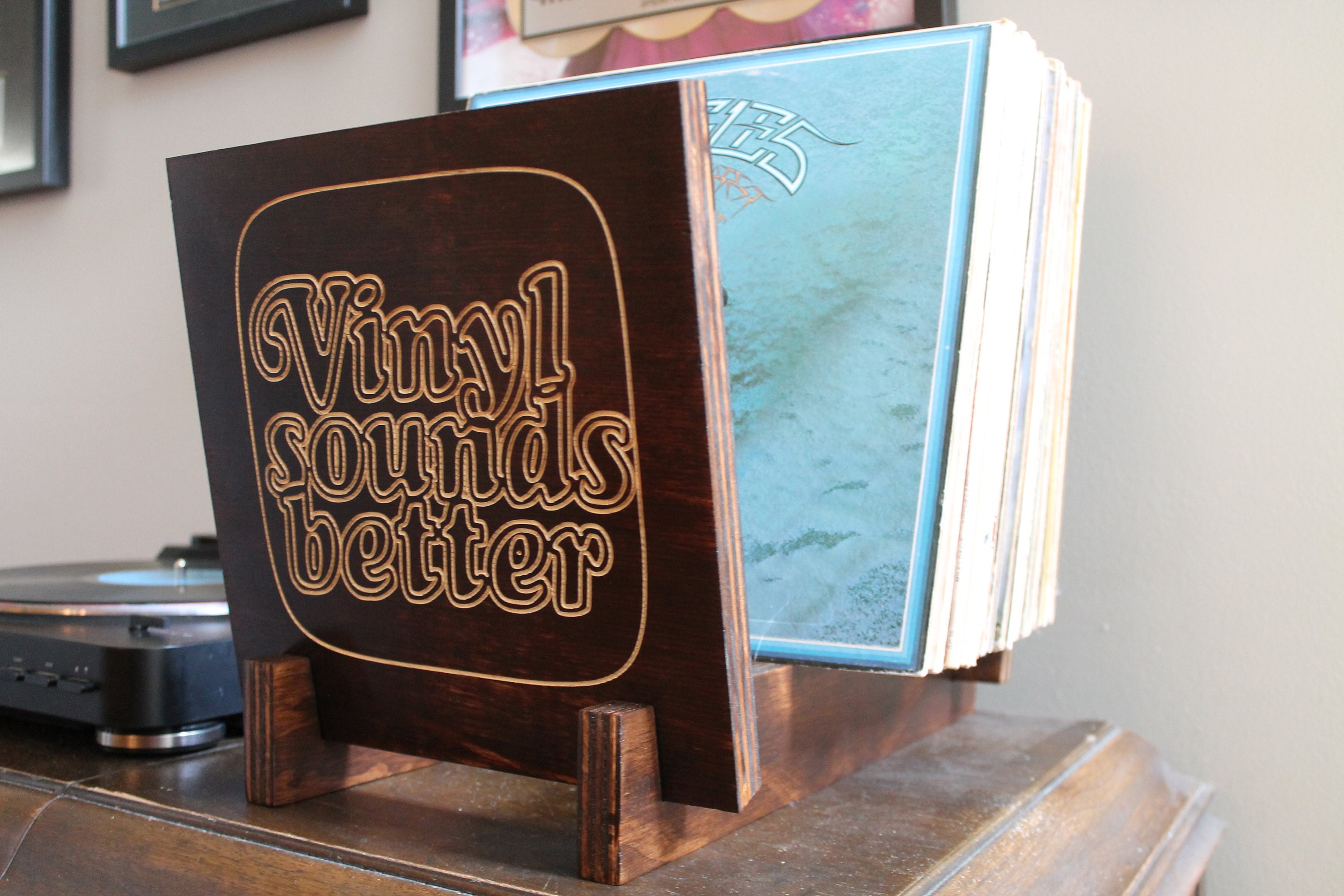 Vinyl Sounds Better Album Flip Rack Storage and Display - Etsy