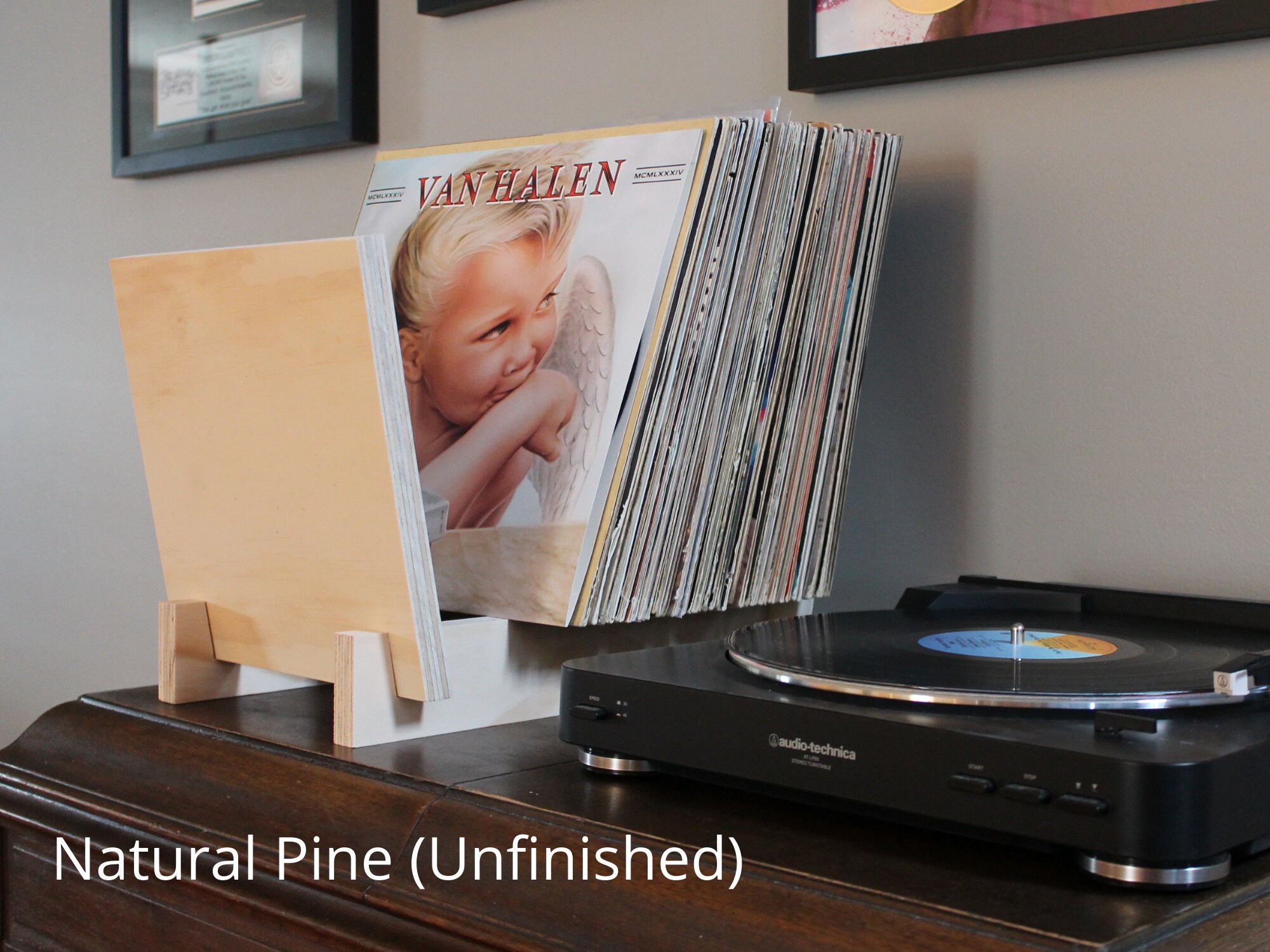 Vinyl Record Flip Rack Storage Display