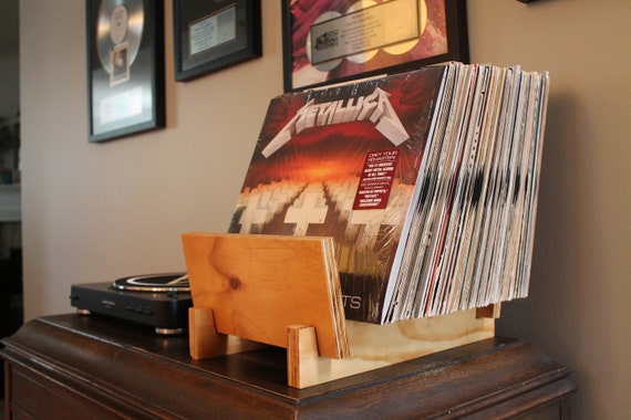 Vinyl Record Album Storage Display Rack medium Front - Etsy