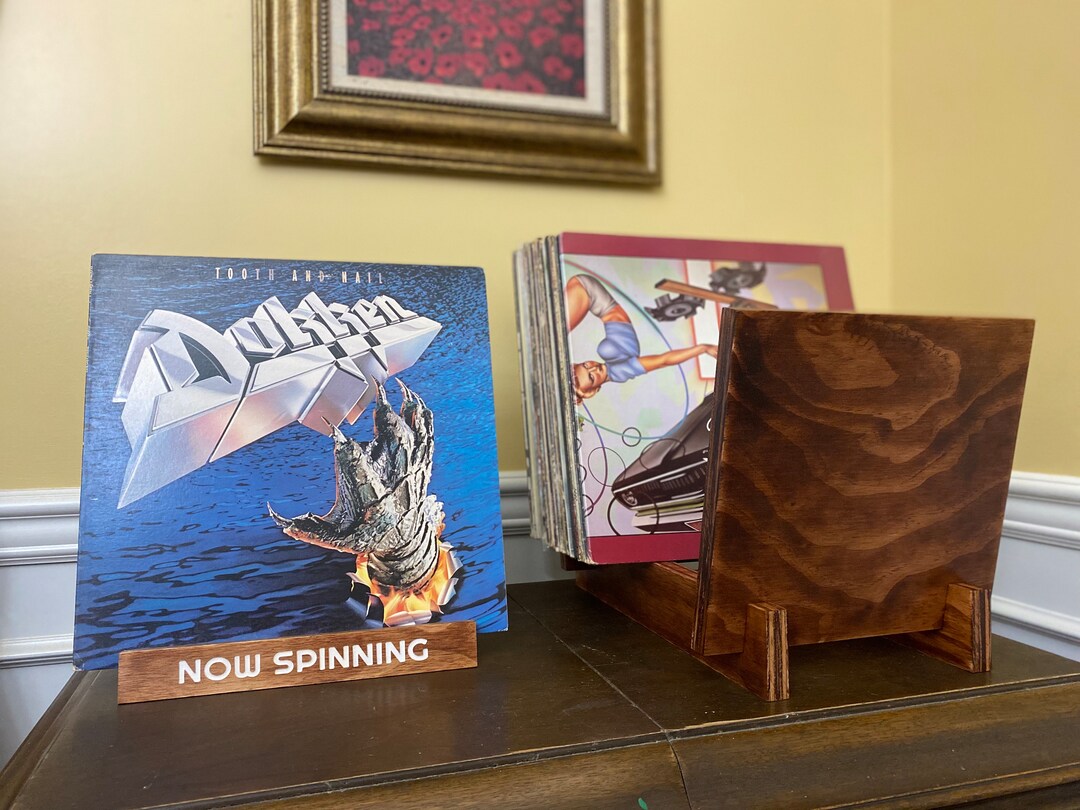 Now Spinning Display and Vinyl Record Flip Rack Combo - Etsy
