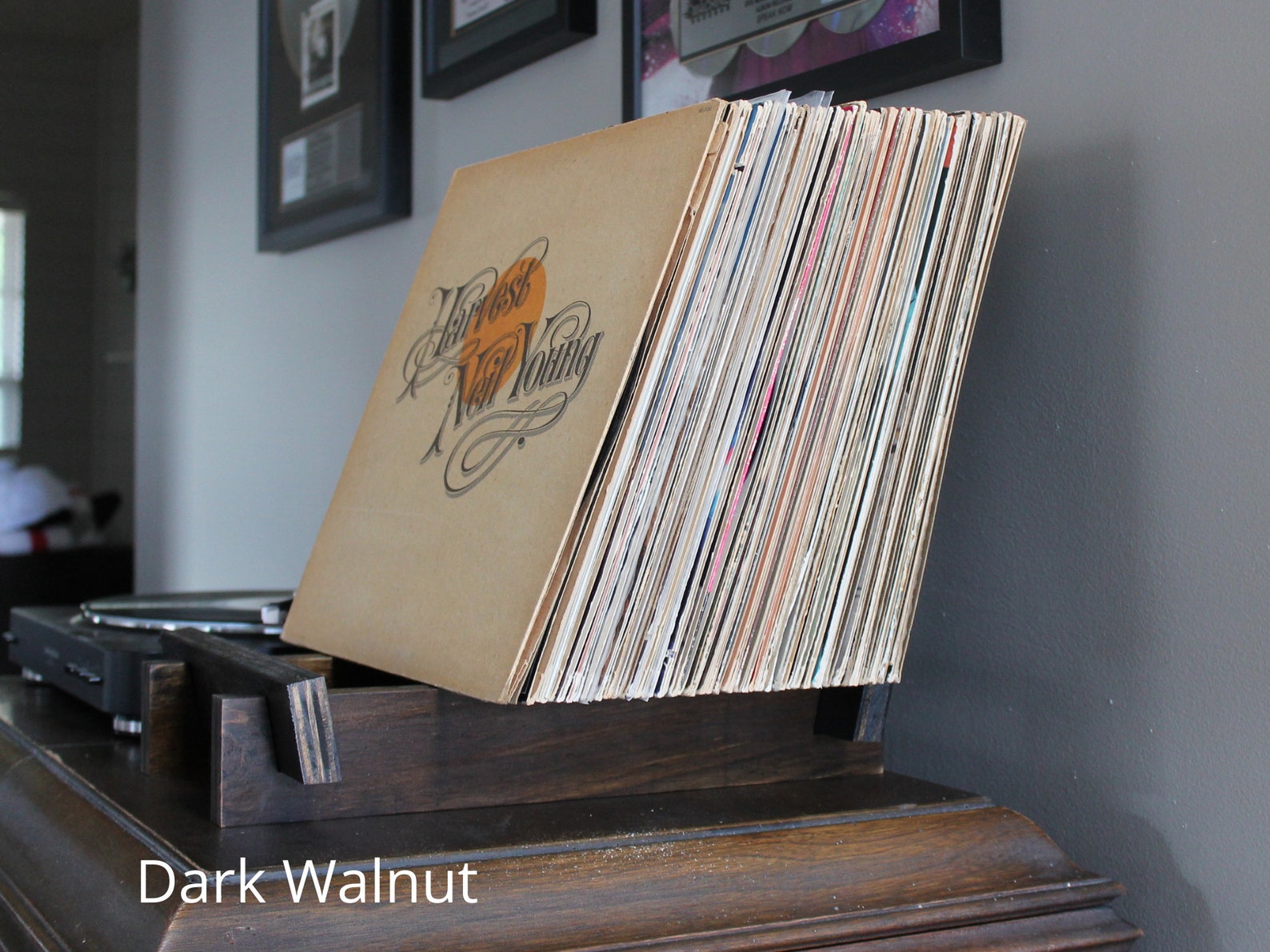 Vinyl Record Album Display Storage Rack low Front - Etsy