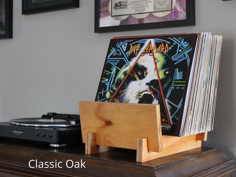 Vinyl Record Album Storage Display Rack medium Front - Etsy