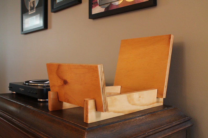 Vinyl Record Album Storage Display Rack medium Front - Etsy