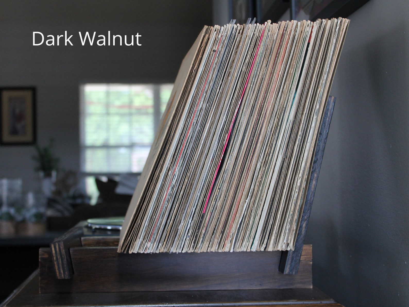 Vinyl Record Album Display Storage Rack low Front - Etsy