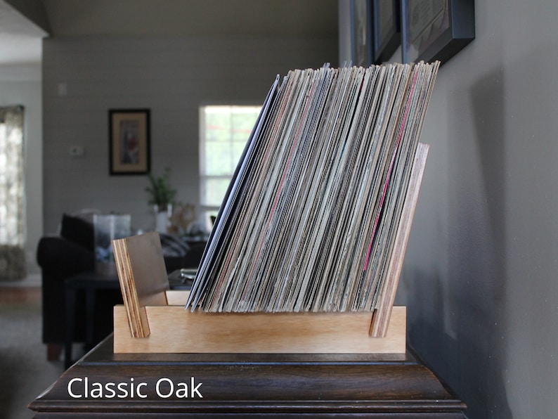 Vinyl Record Album Storage Display Rack medium Front - Etsy