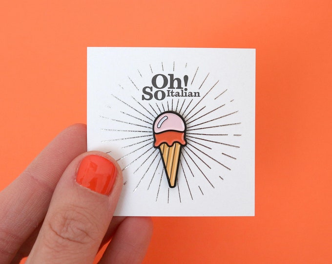 Gelato Pin Enamel Pins Italians Ice Cream Italian AF Cute Pins ...