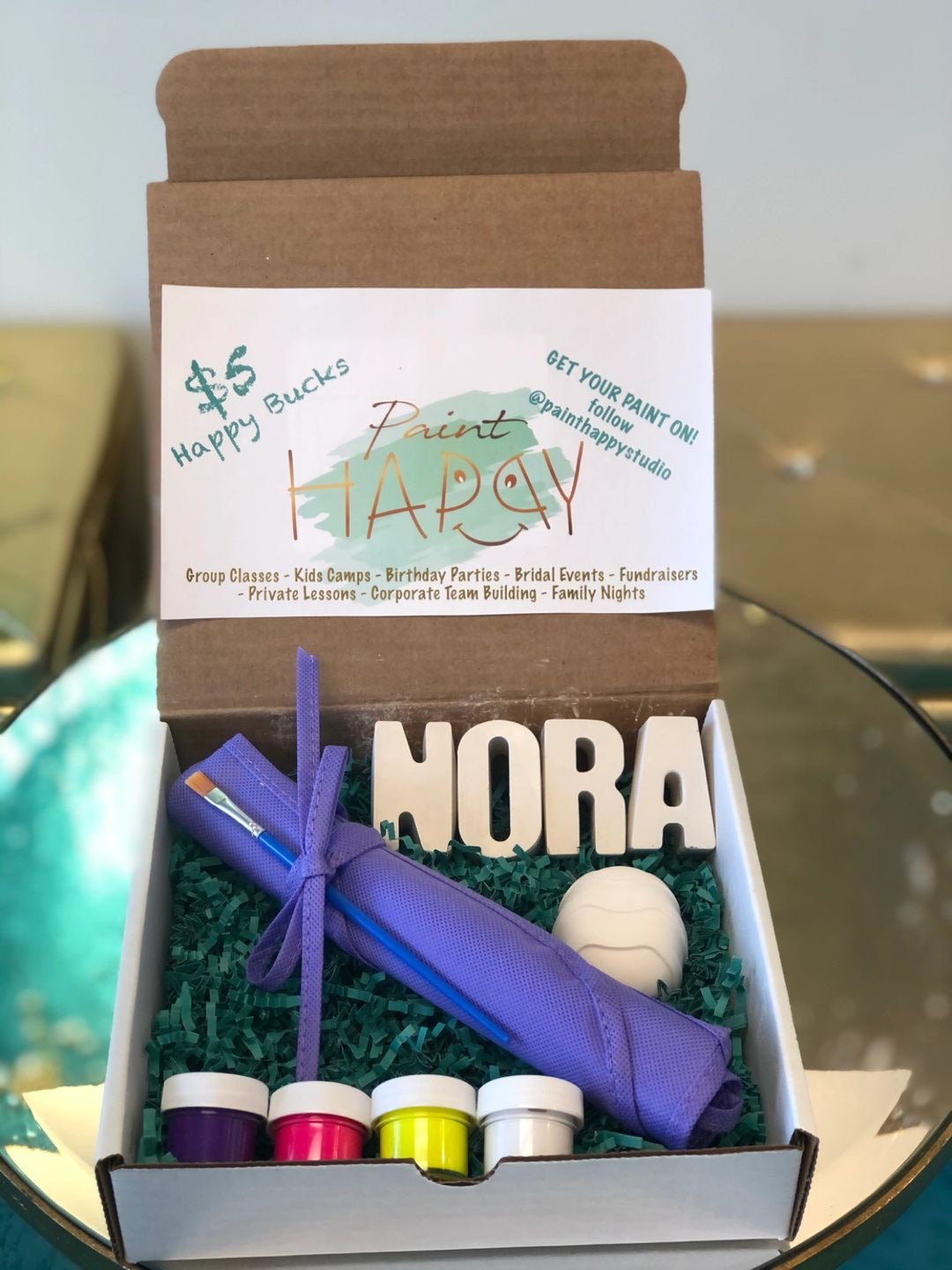 Paint Your Name Art Box - Etsy