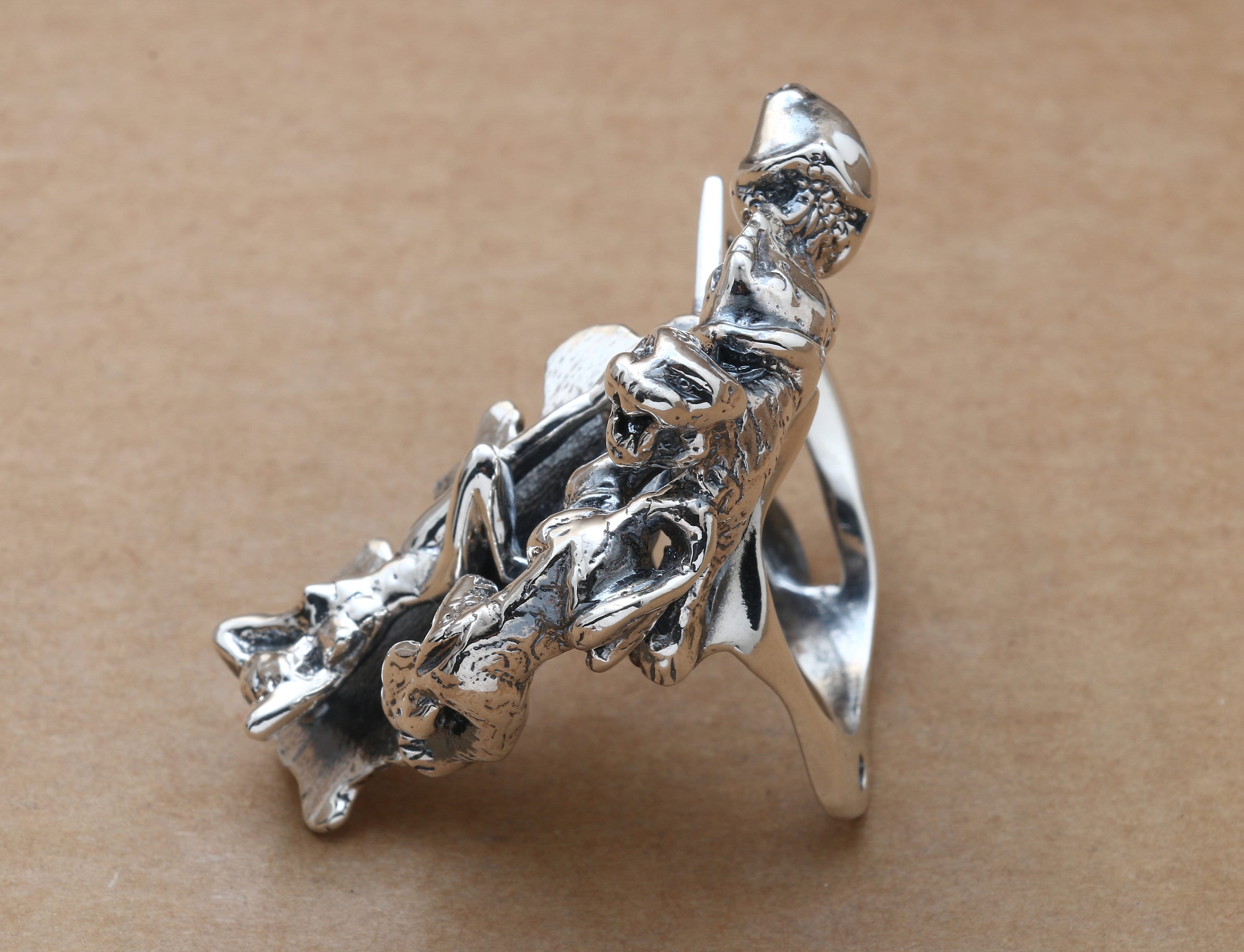 Sterling Silver 925 Ring Salvador Dali Dream Caused by the Flight of a ...