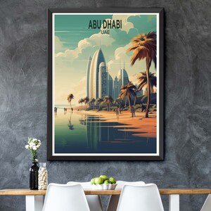 Abu Dhabi UAE Poster - Abu Dhabi UAE Print - Abu Dhabi UAE Artwork ...