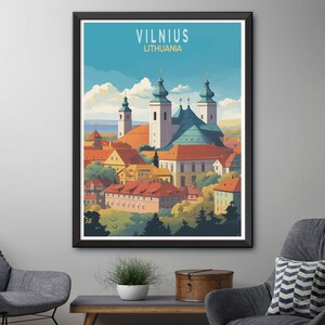 Vilnius Lithuania Poster - Vilnius Lithuania Print - Vilnius ...