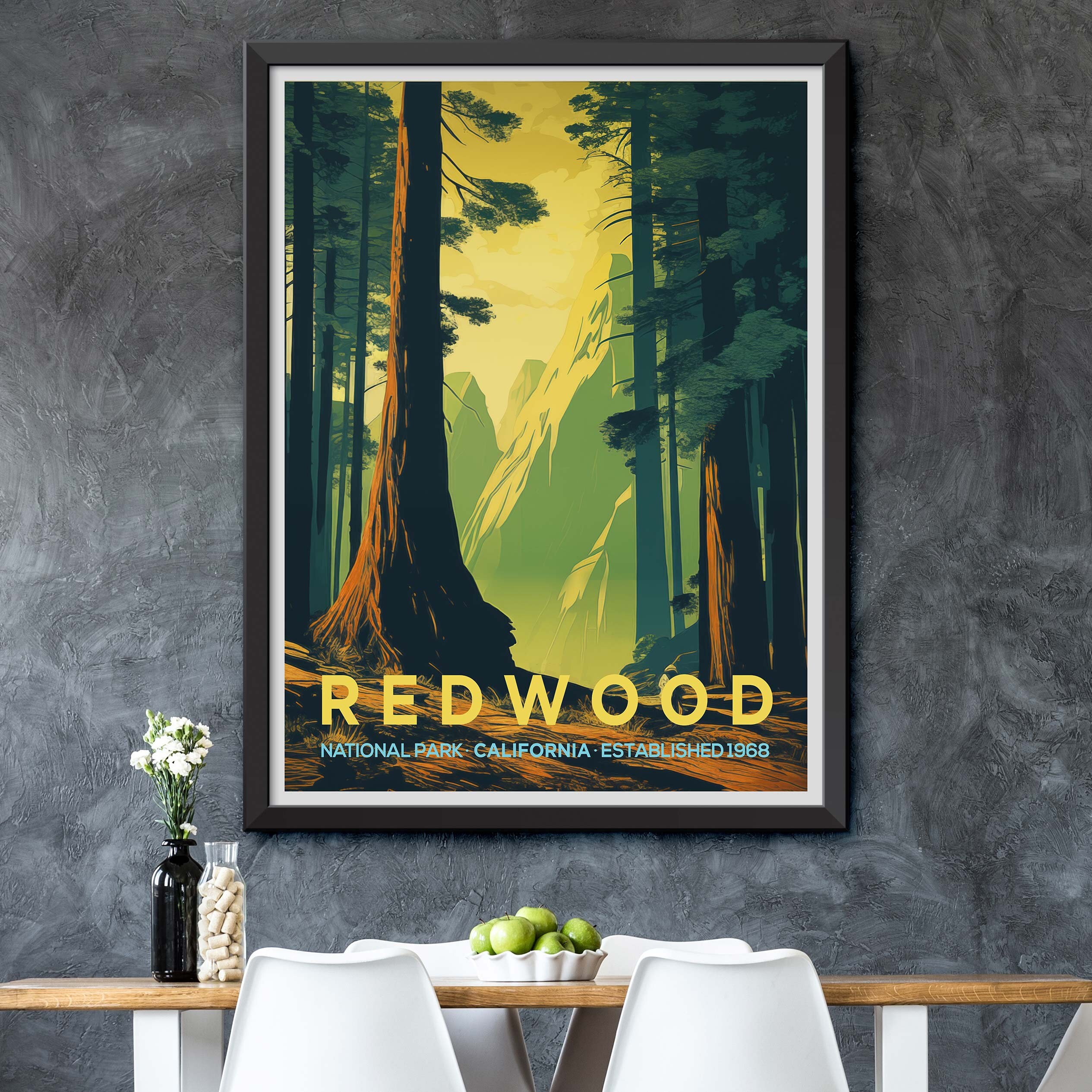 Redwood National Park Illustration