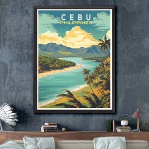 Cebu Philippines Poster - Cebu Philippines Print - Illustration of Cebu ...