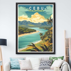 Cebu Philippines Poster - Cebu Philippines Print - Illustration of Cebu ...