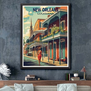 New Orleans Poster - New Orleans Print - Poster of New Orleans - New ...