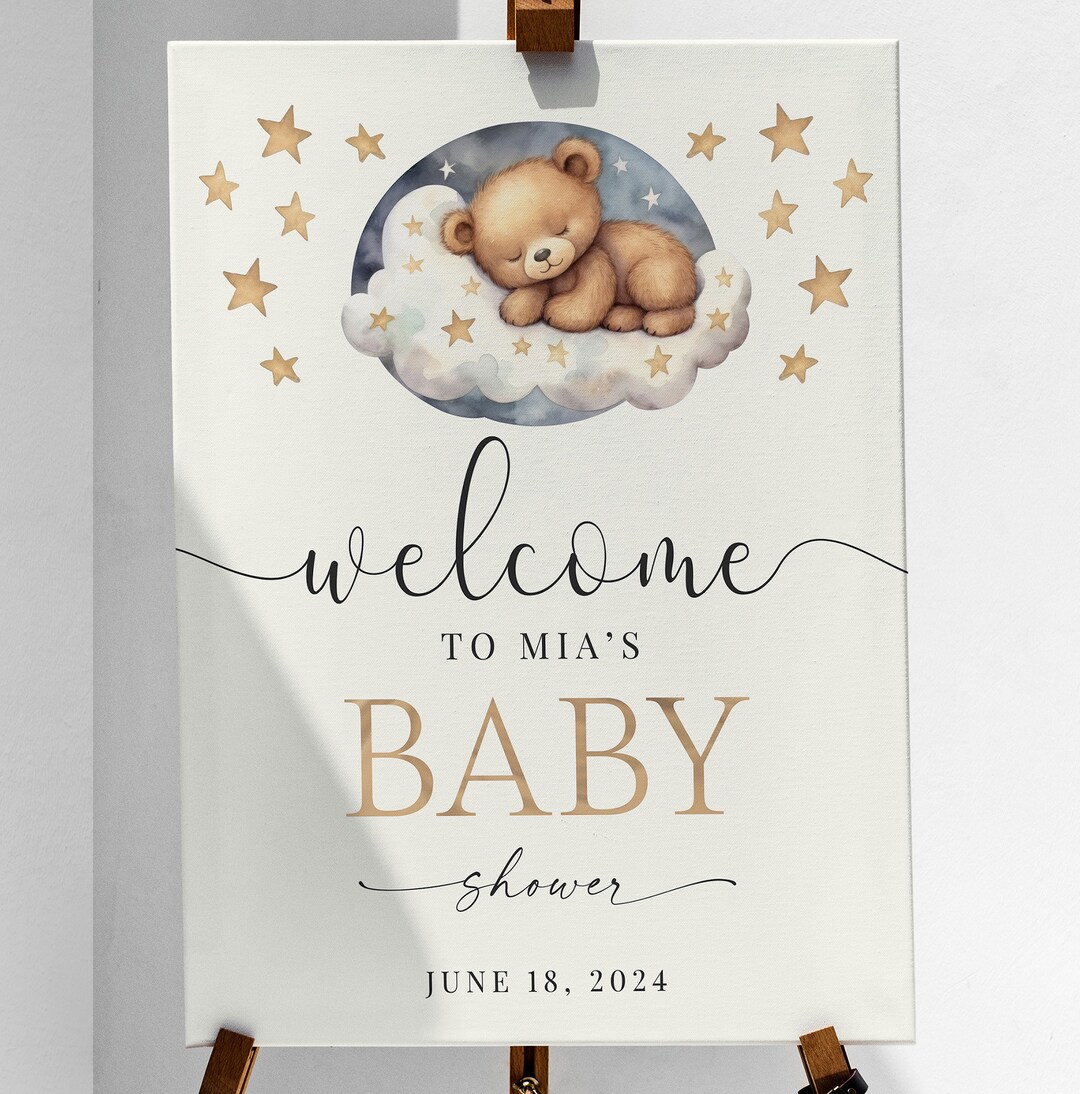 Baby Shower Print, Baby Shower Sign, Baby Shower Sign for Boy, Baby ...