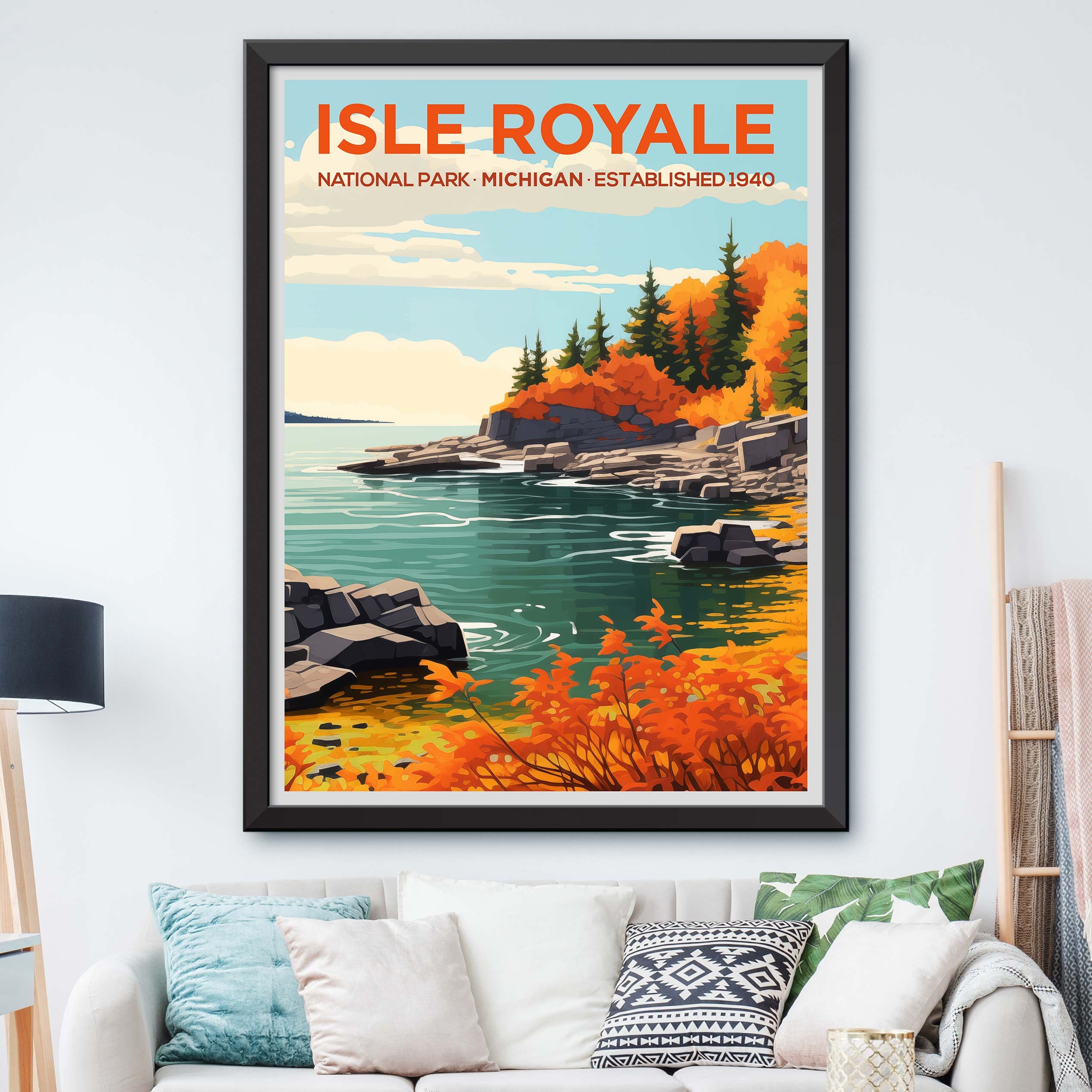 Isle Royale National Park Illustration - Nature's Serenity Travel ...