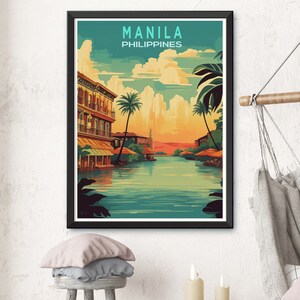 Manila Poster Manila Print Manila Travel Poster Manila Illustration ...